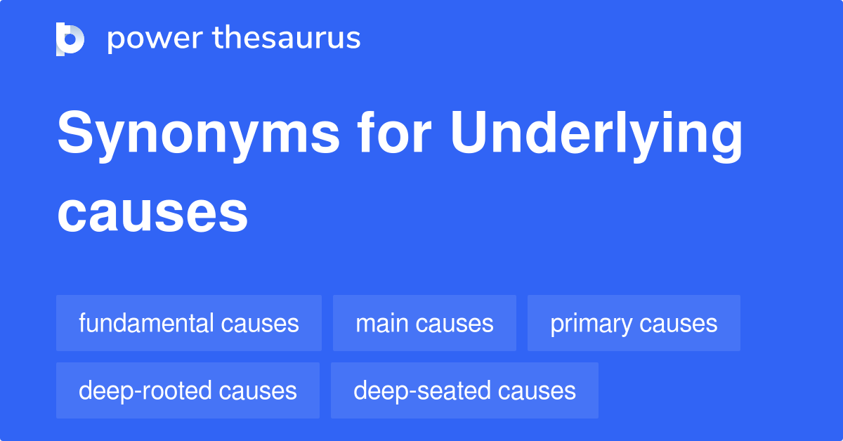 UNDERLYING CAUSES Synonyms: 185 Similar Words & Phrases