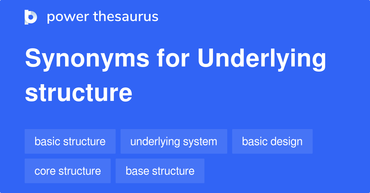 UNDERLYING STRUCTURE Synonyms: 144 Similar Words & Phrases