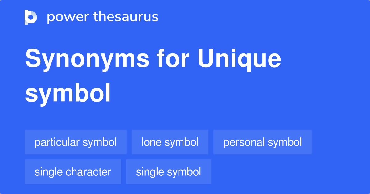 65 UNIQUE SYMBOL Synonyms