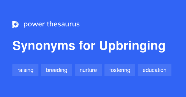 UPBRINGING Synonyms: 321 Similar Words & Phrases