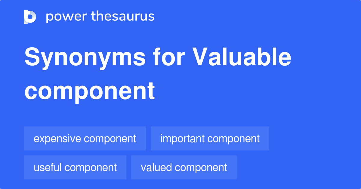 Valuable Component synonyms - 44 Words and Phrases for Valuable Component