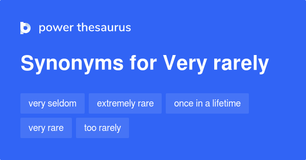VERY RARELY Synonyms: 137 Similar Words & Phrases