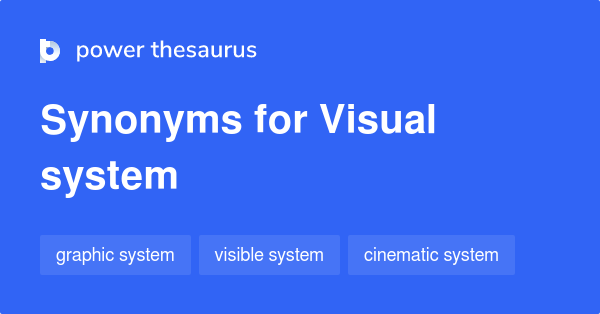 VISUAL SYSTEM Synonyms: 176 Similar Words & Phrases