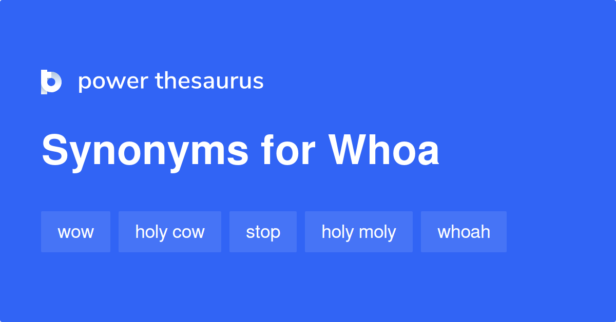 WHOA Synonyms: 420 Similar Words & Phrases